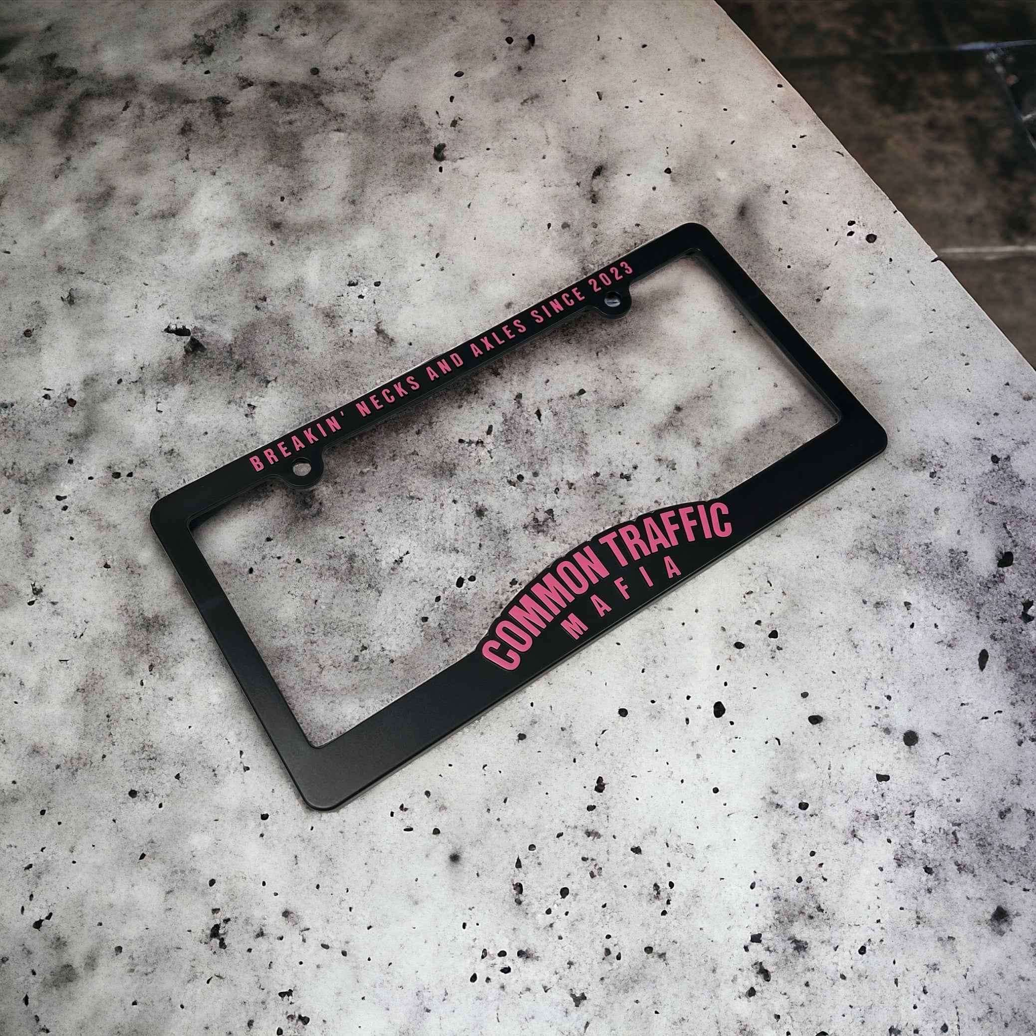 “Common Traffic Mafia” License Plate Frame
