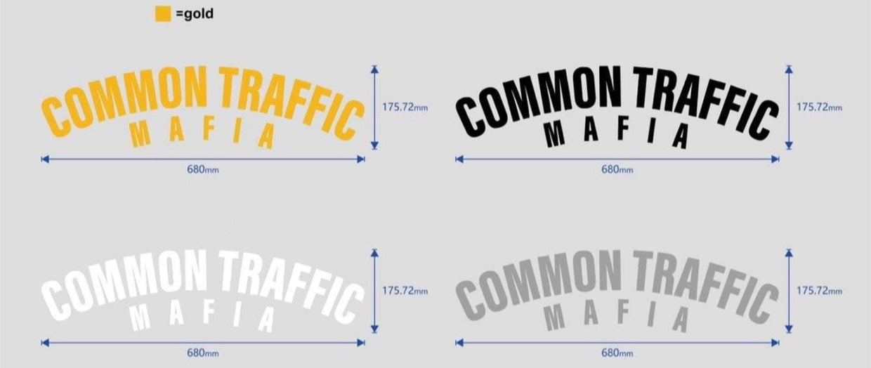 “Classic” CTM Windshield Banner – Common Traffic Mafia